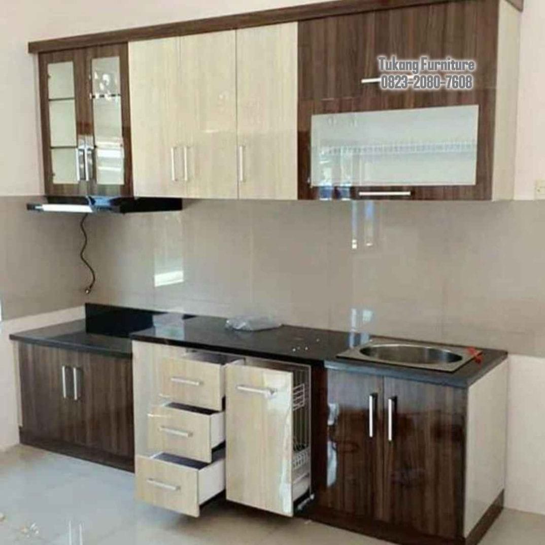 Desain Rak Bumbu Kitchen Set Bawah Minimalis - Profesor Furniture